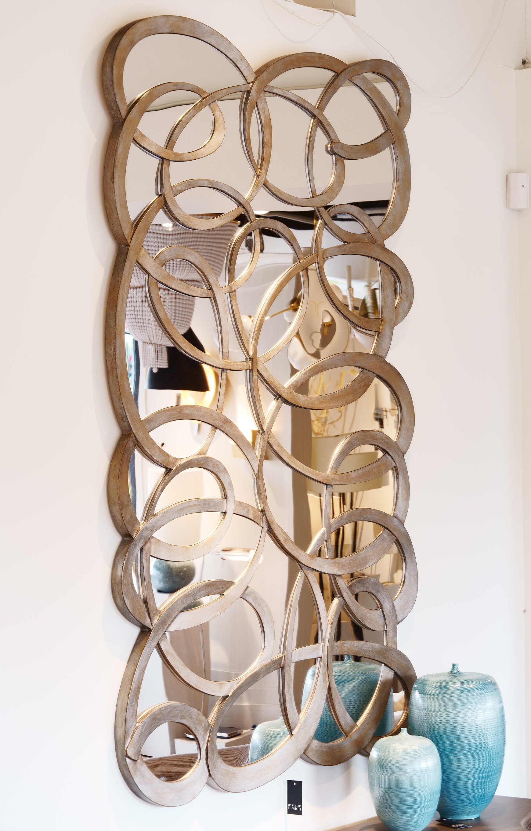 Decorative Large Wall Mirror Iron Colored Mirror Large - Etsy