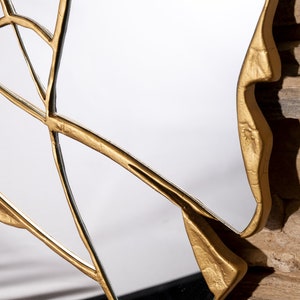 Modern Luxurious Gold Designer Mirror With Lacquer Finishing - Etsy