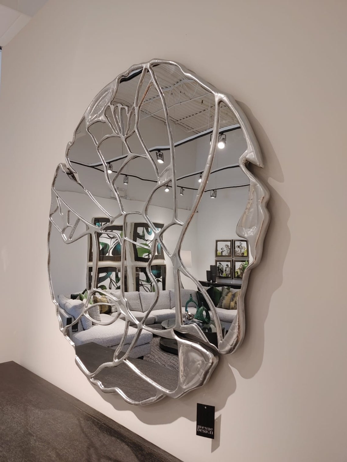 Luxurious Round Mirror Circular Modern Wall Mirror With | Etsy