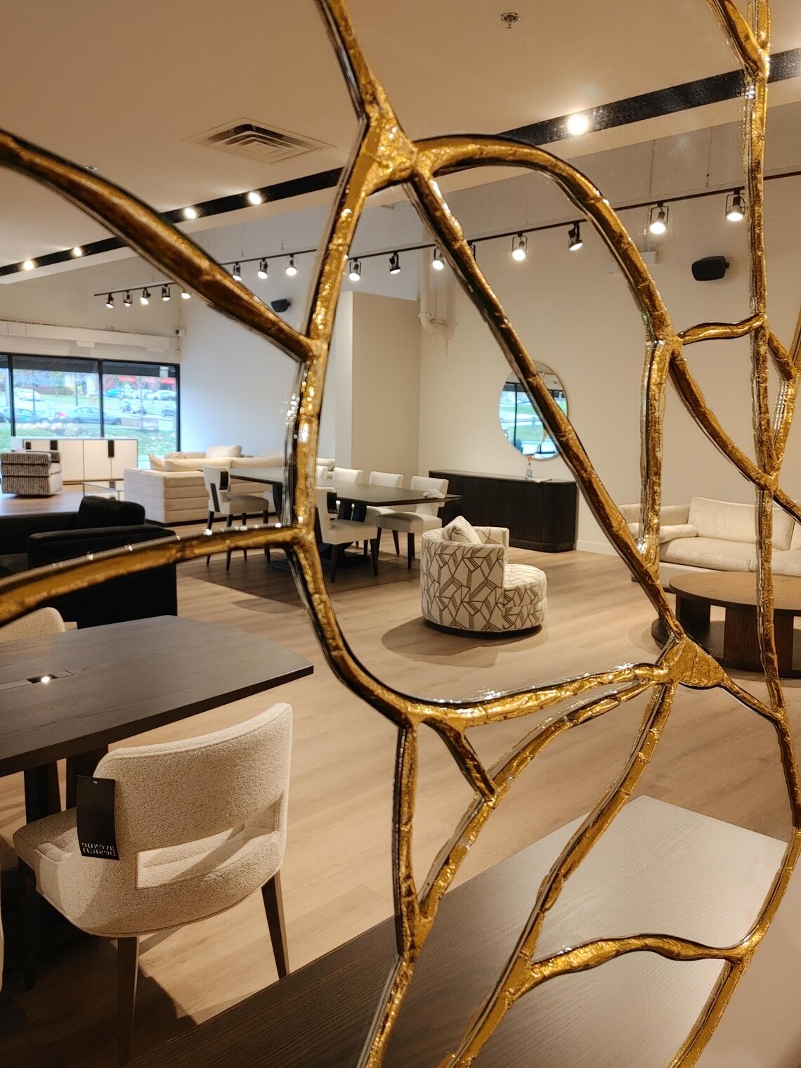 Handcrafted Artistic Gold Mirror – Unique Decorative Wall Mirror ...