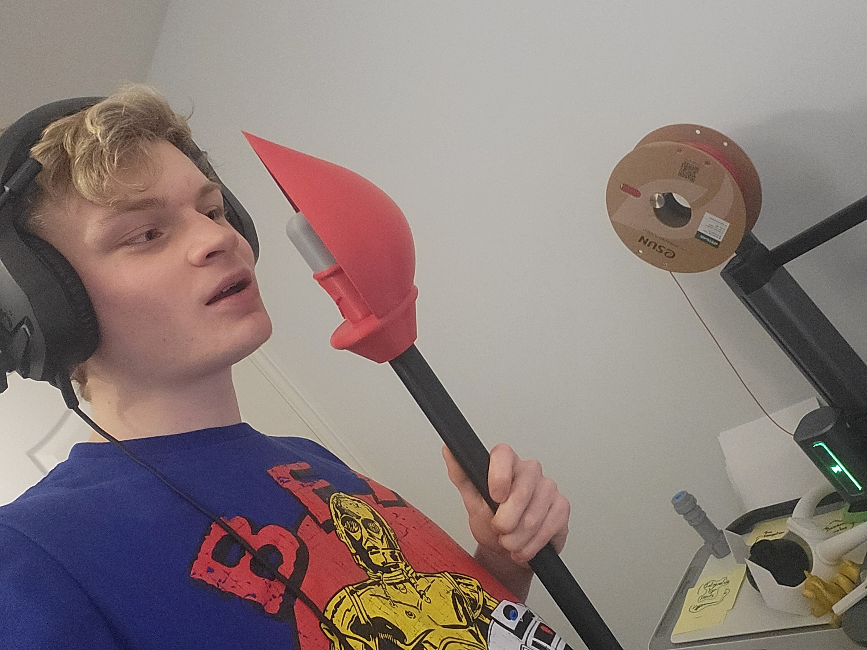 Alastor's Microphone Staff, Hazbin Hotel, Cosplay Prop, Modular Design ...