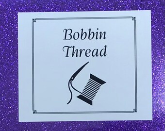 Thread Bobbin Label - Etsy