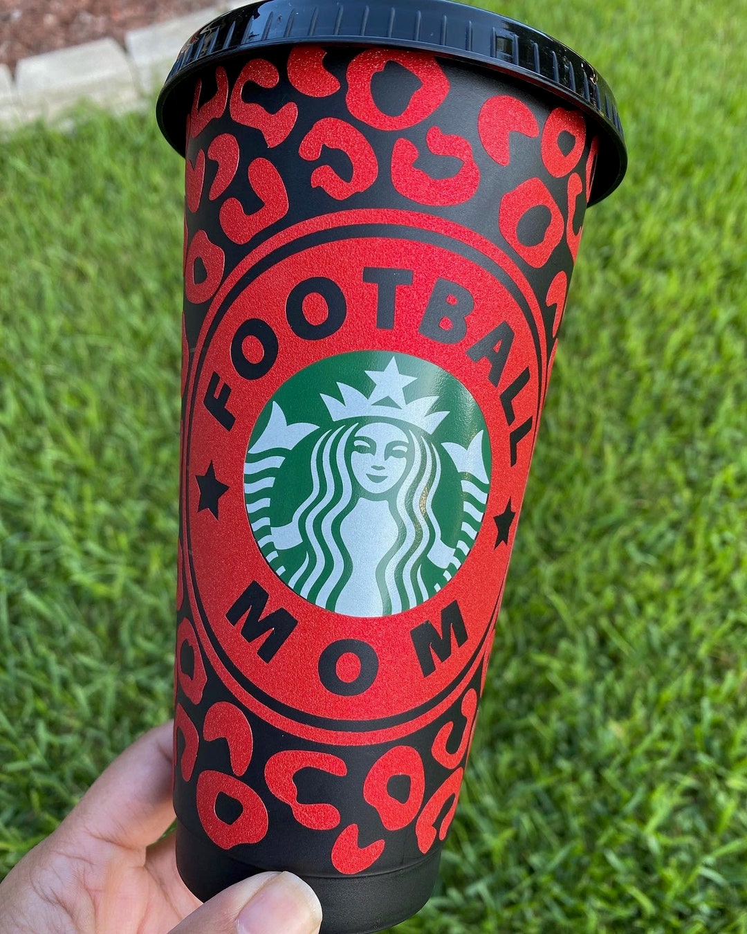 Football Mom Cold Cup, Football Mom Cup, Black Cold Cup, Matte Black ...