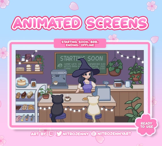 Animated Stream Screens for Twitch and Youtube Starting - Etsy
