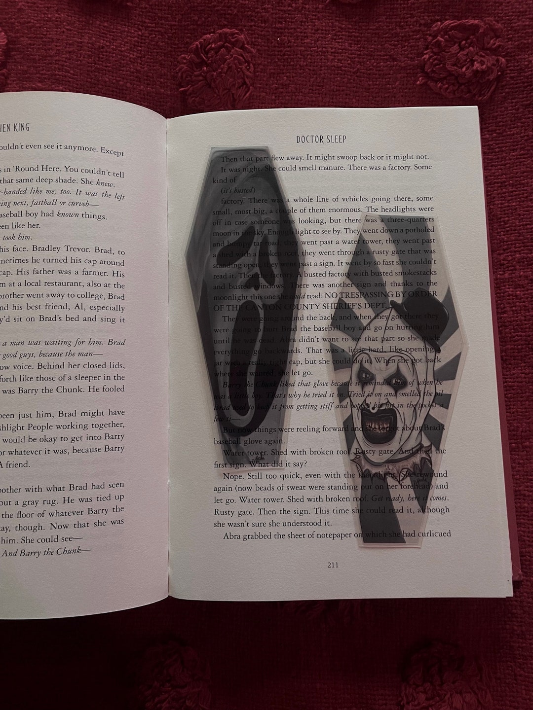 Coffin Oddity Terror gothic Movie Horror Bookmark Creepy Books Clear ...