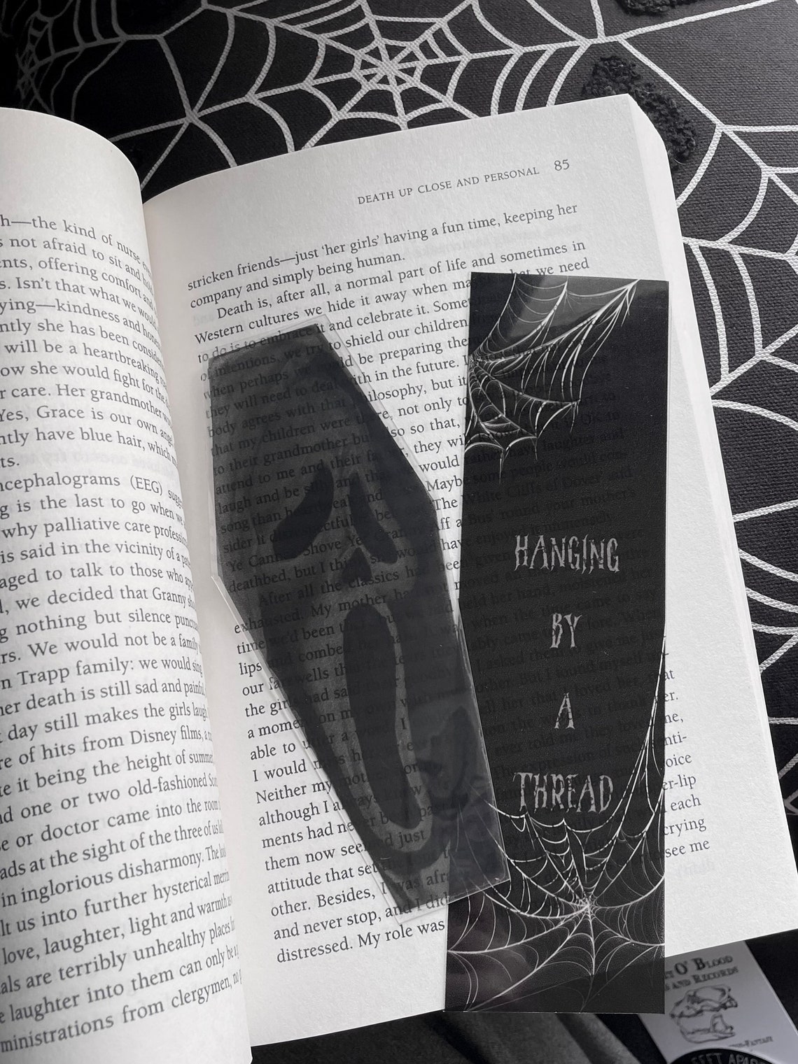 Scream Movie Horror Bookmark Creepy Books Clear Bookmarks - Etsy