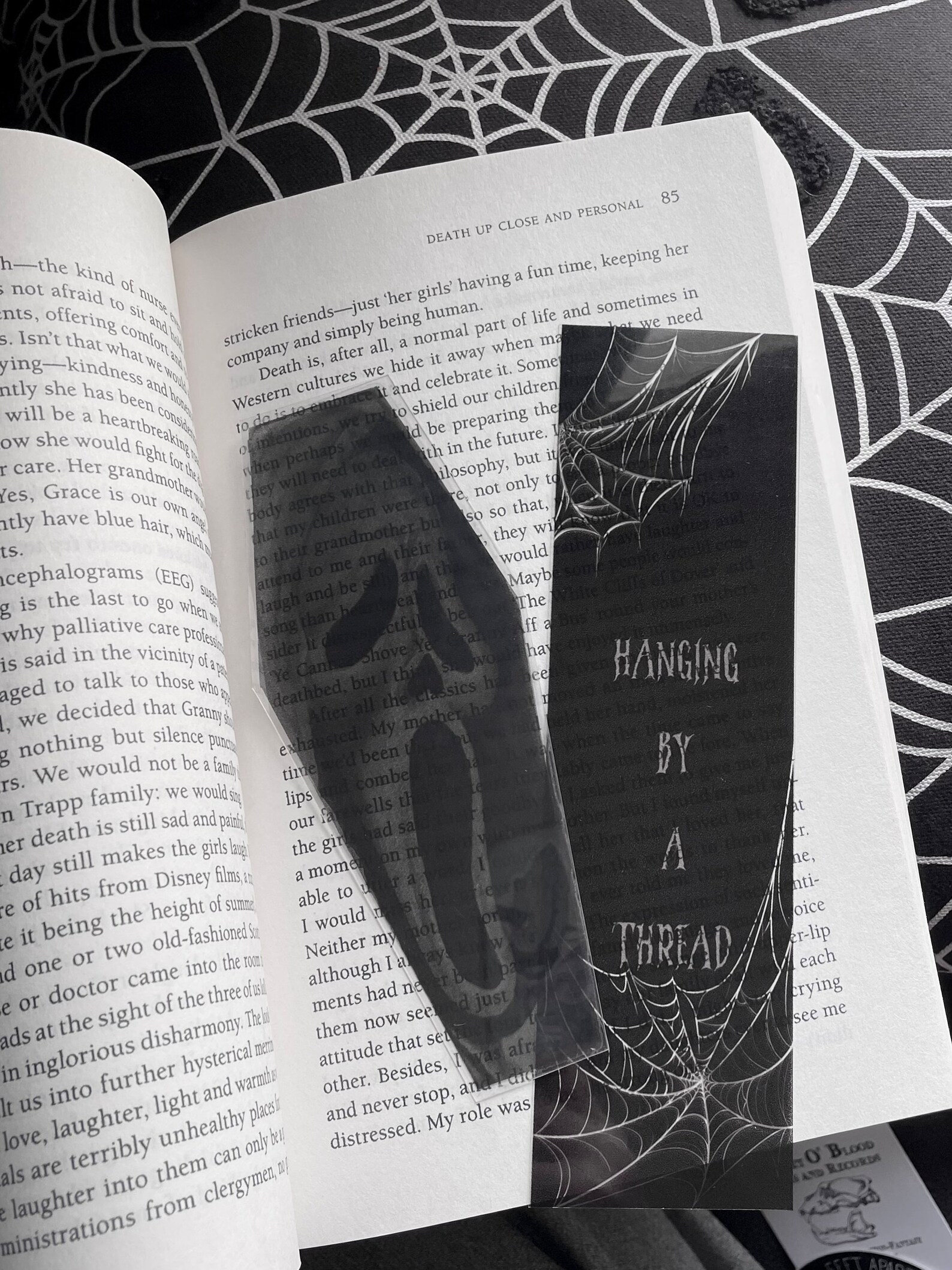 Scream Movie Horror Bookmark Creepy Books Clear Bookmarks - Etsy