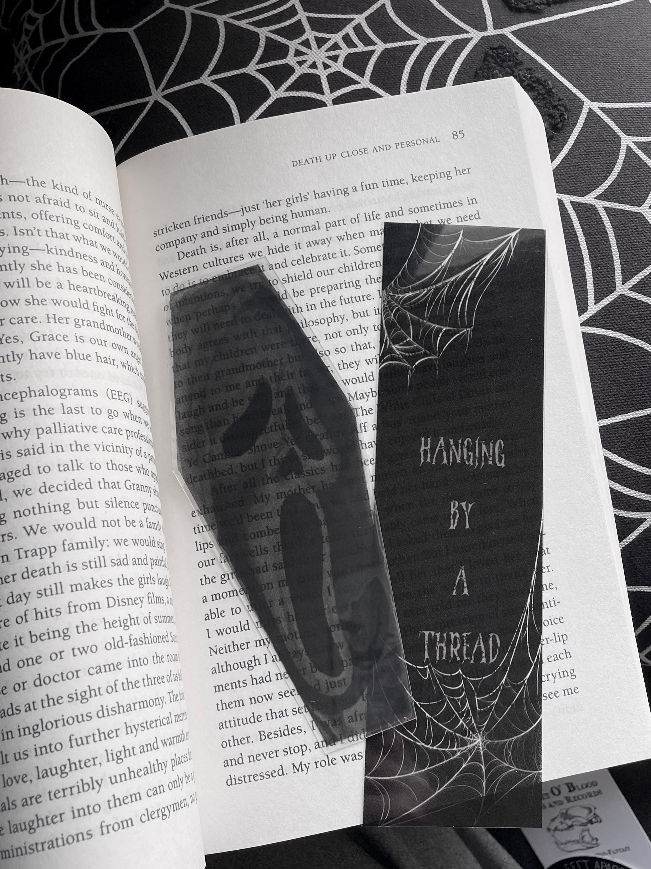 Scream Movie Horror Bookmark Creepy Books Clear Bookmarks - Etsy