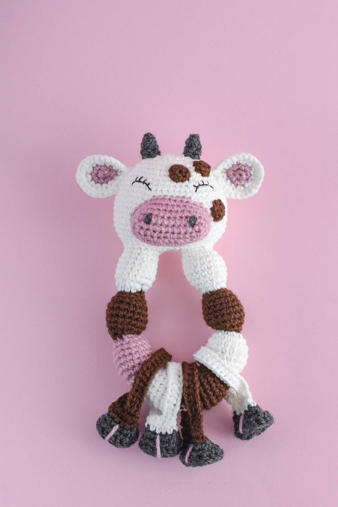 Baby Cow Crochet Rattle Pattern Amigurumi Cow Pattern Baby - Etsy