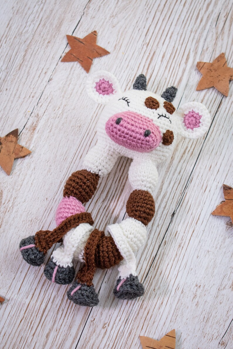 Baby Cow Crochet Rattle Pattern Amigurumi Cow Pattern Baby - Etsy