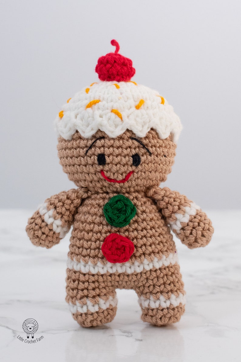 Crochet Gingerbread Man Amigurumi Pattern Gingerbread Man - Etsy