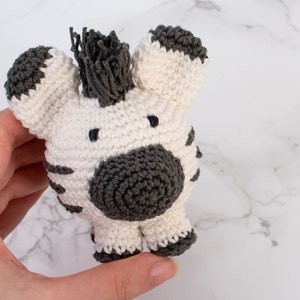 Chubby Zebra Amigurumi Pattern. Mini Zebra Crochet Pattern. Stuffed ...