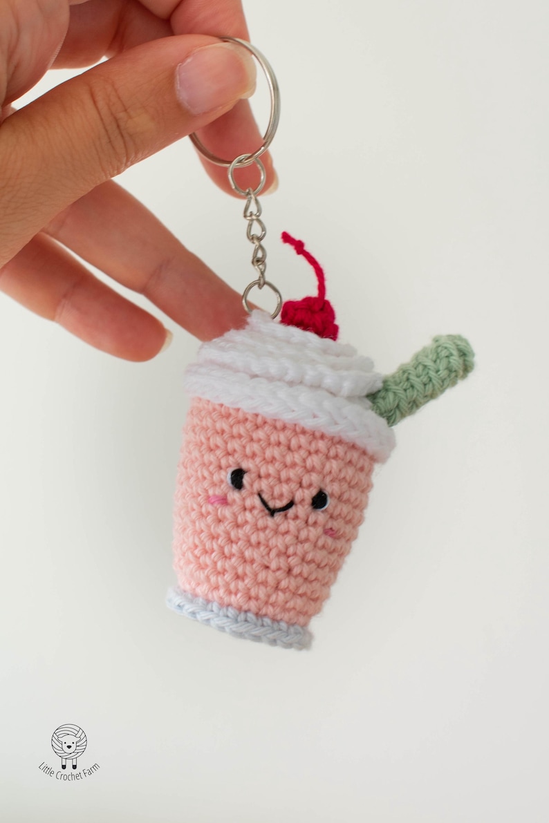 PDF Milkshake Keychain Crochet Pattern, Mini Milkshake Amigurumi - Etsy