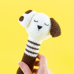 Dog Rattle Crochet Pattern | Baby Toy DIY | Newborn Rattle Amigurumi ...
