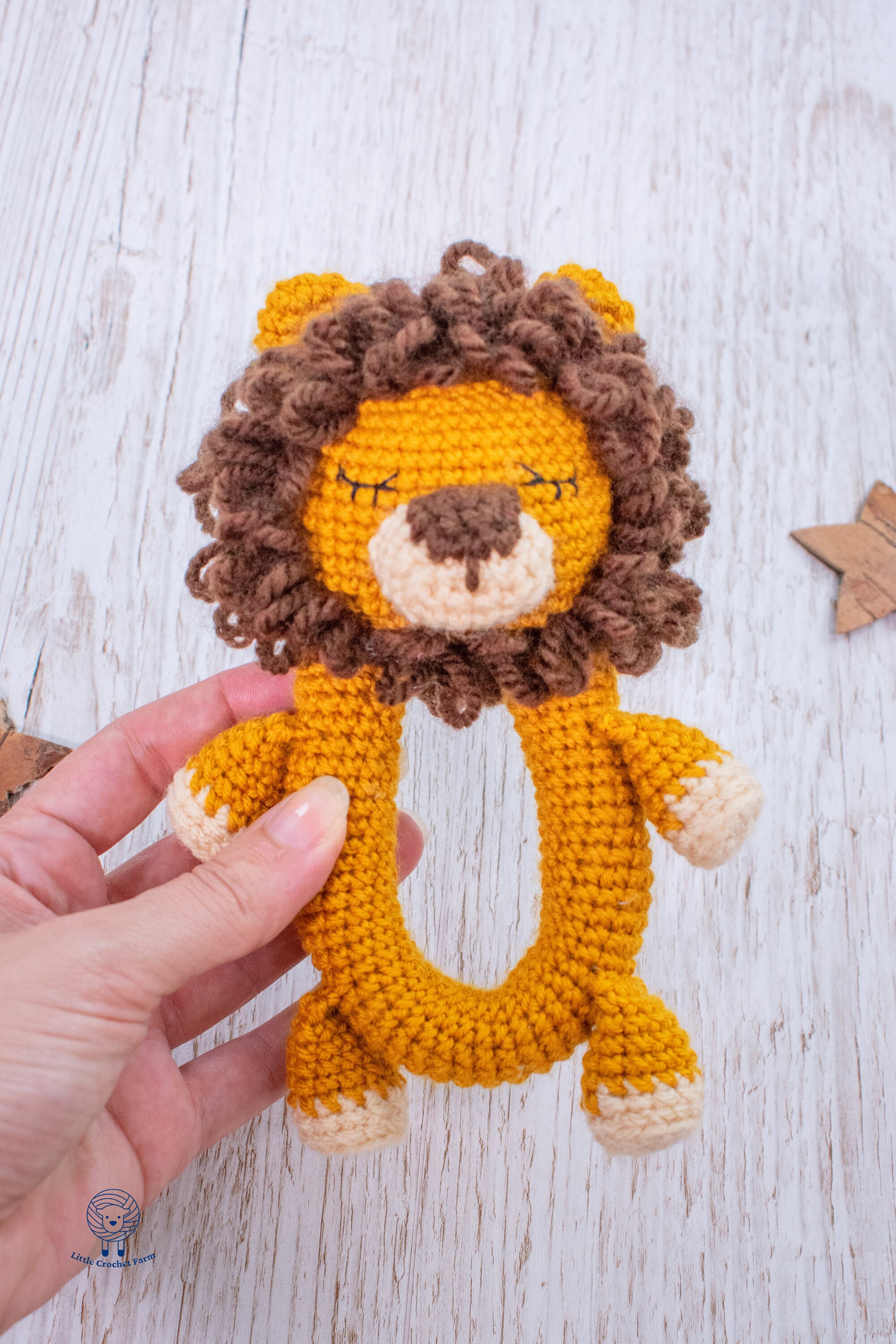 Baby Lion Crochet Rattle Pattern Amigurumi Lion Pattern - Etsy