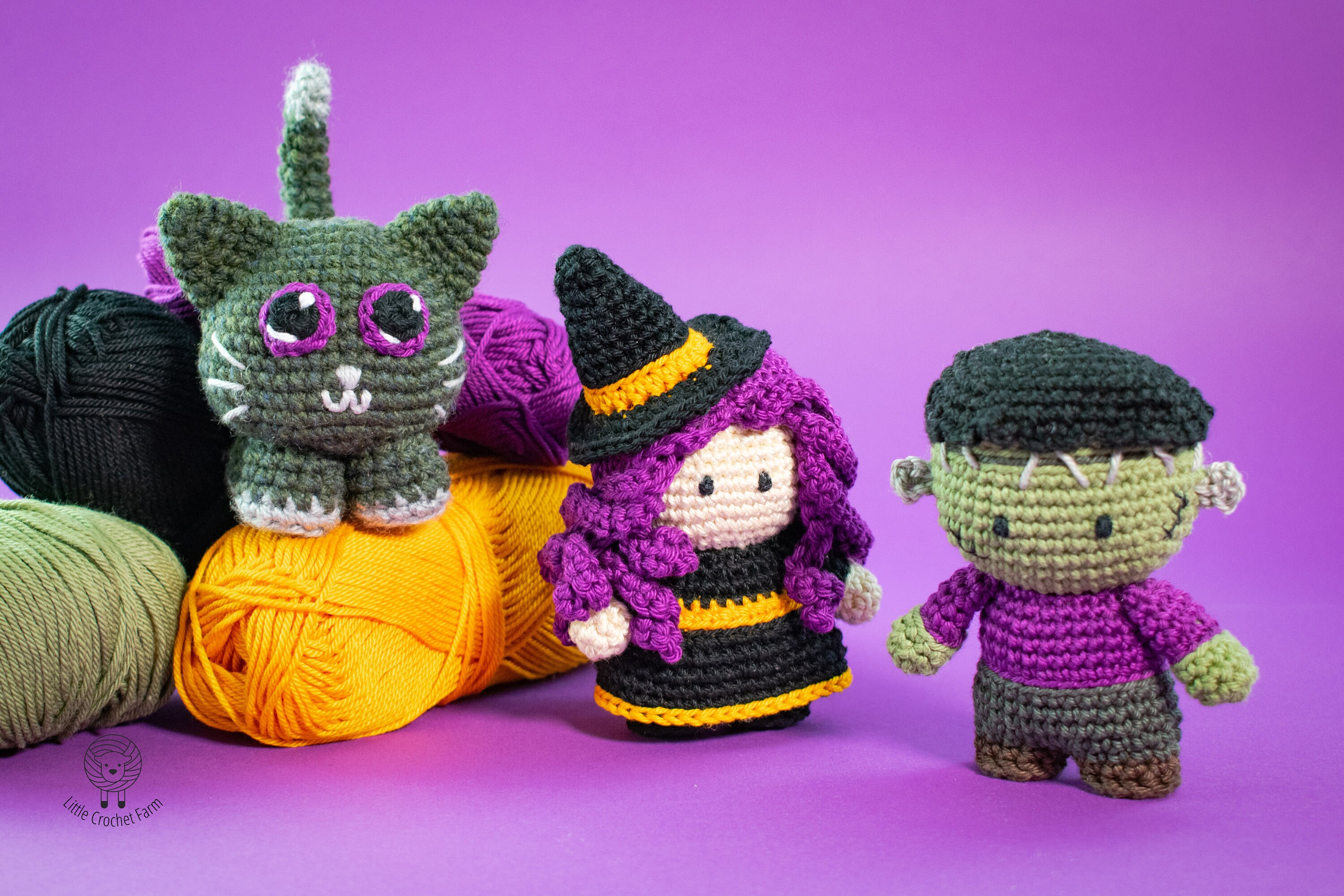 Mini Frankenstein Amigurumi Pattern. Halloween Amigurumi Collection ...