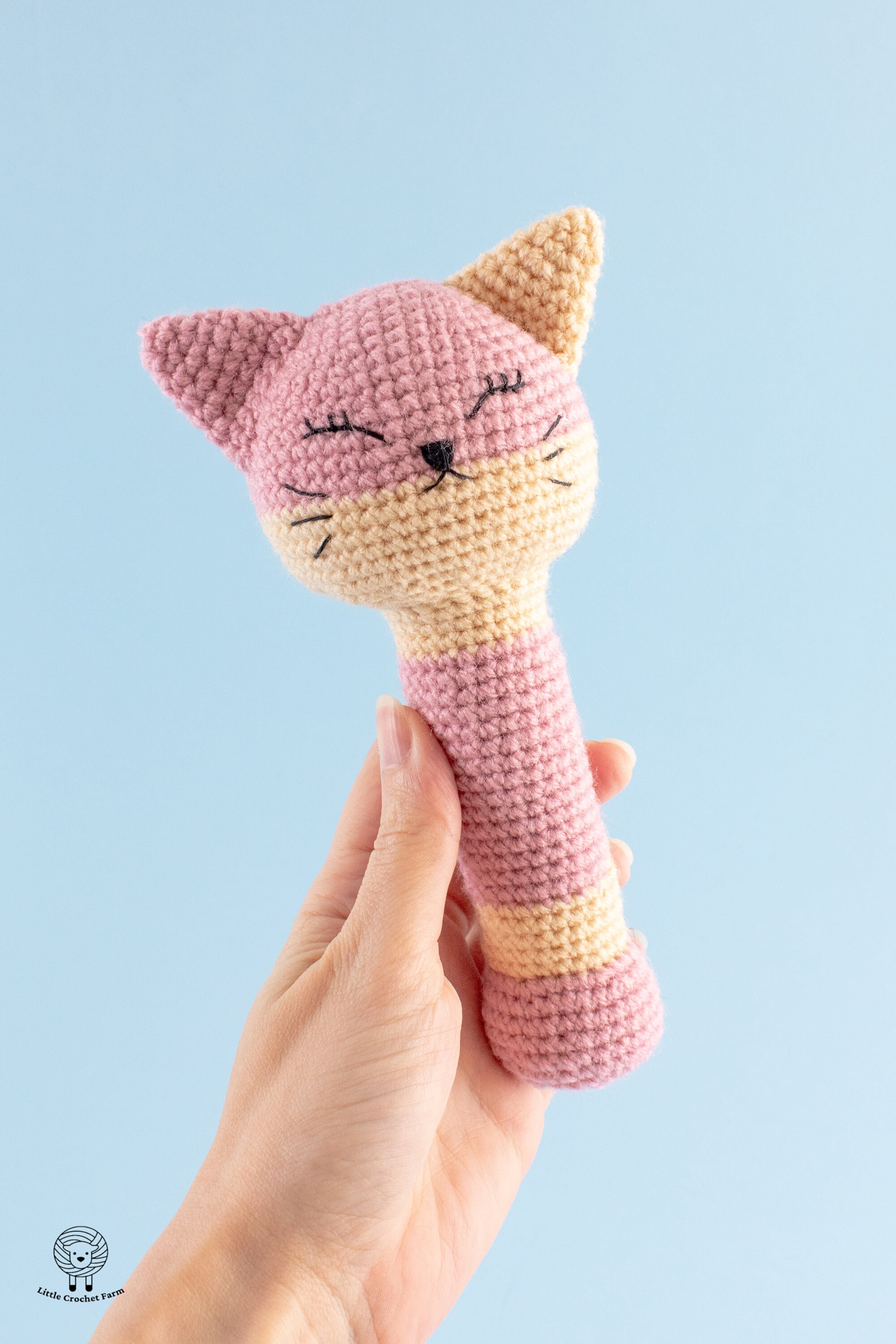 Cat Rattle Crochet Pattern Baby Toy DIY Newborn Rattle | Etsy