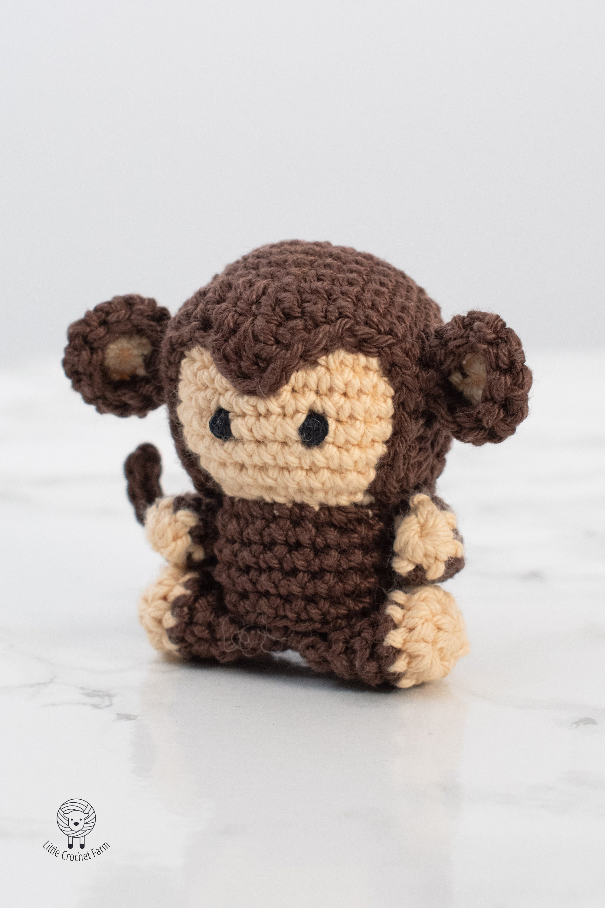 PDF Pattern & Video Tutorial: Little Monkey Amigurumi Crochet Pattern ...