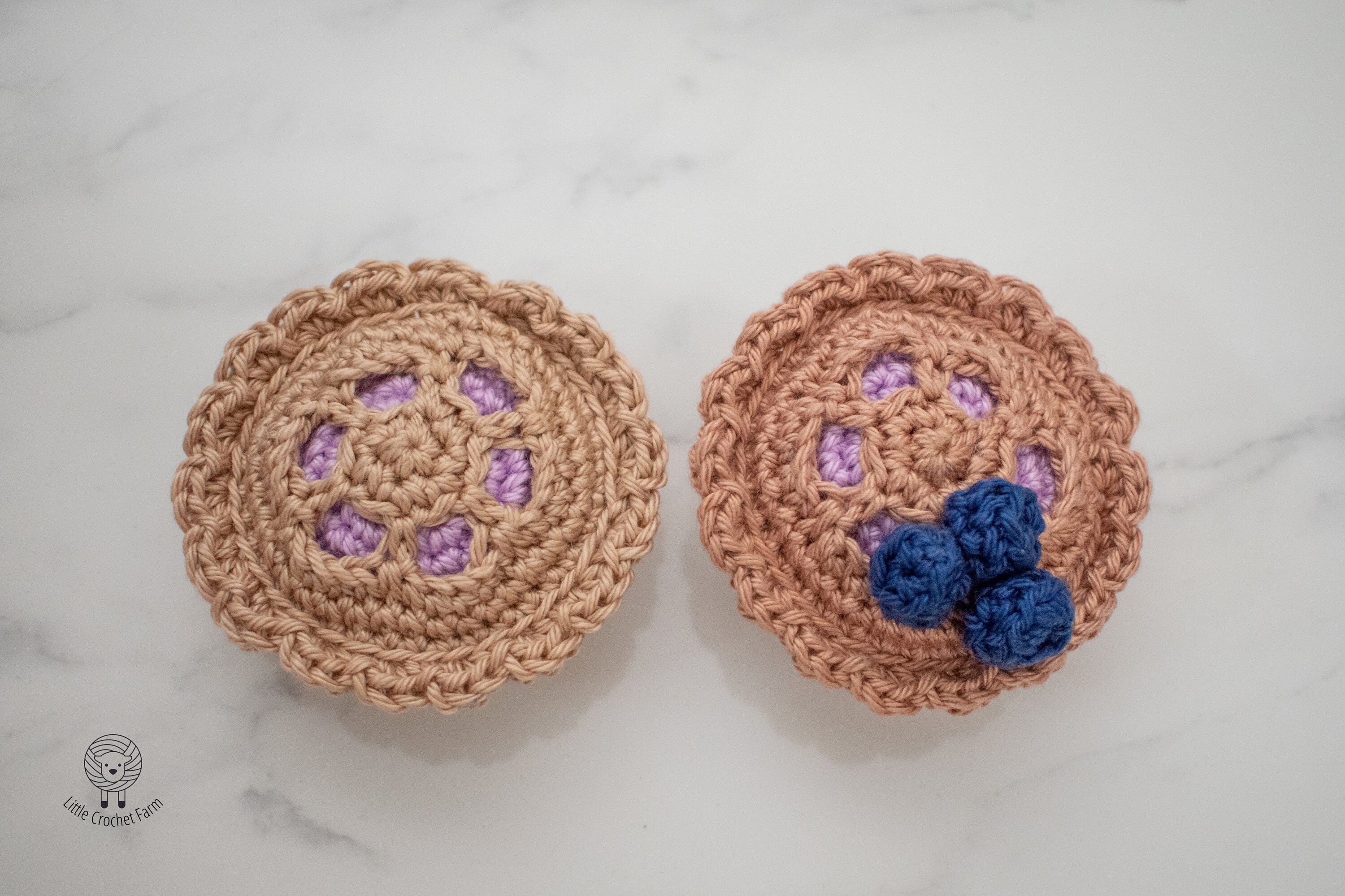 Mini Blueberry Pie Amigurumi Pattern. No Sewing Amigurumi. Blueberry ...