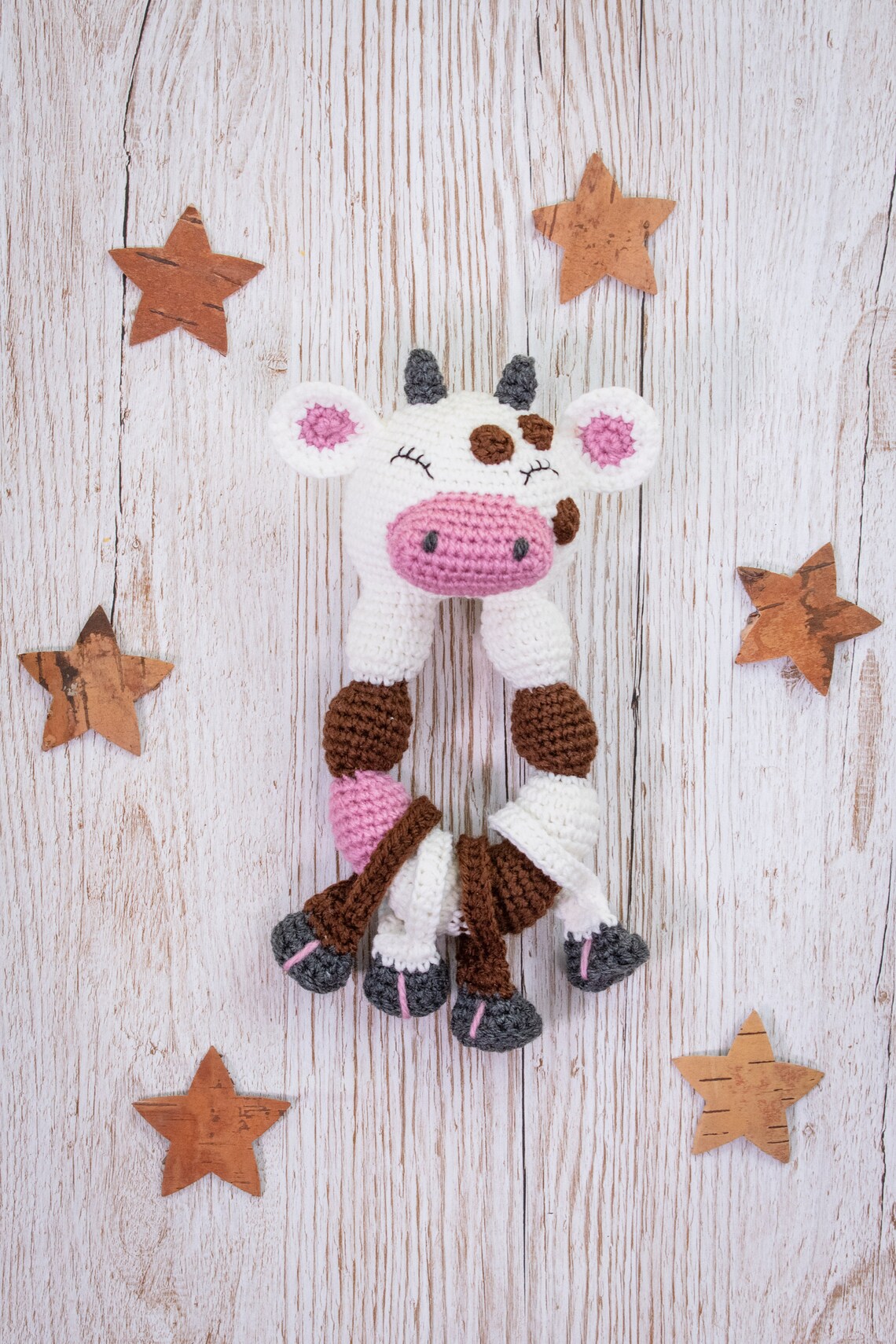 Baby Cow Crochet Rattle Pattern Amigurumi Cow Pattern Baby - Etsy