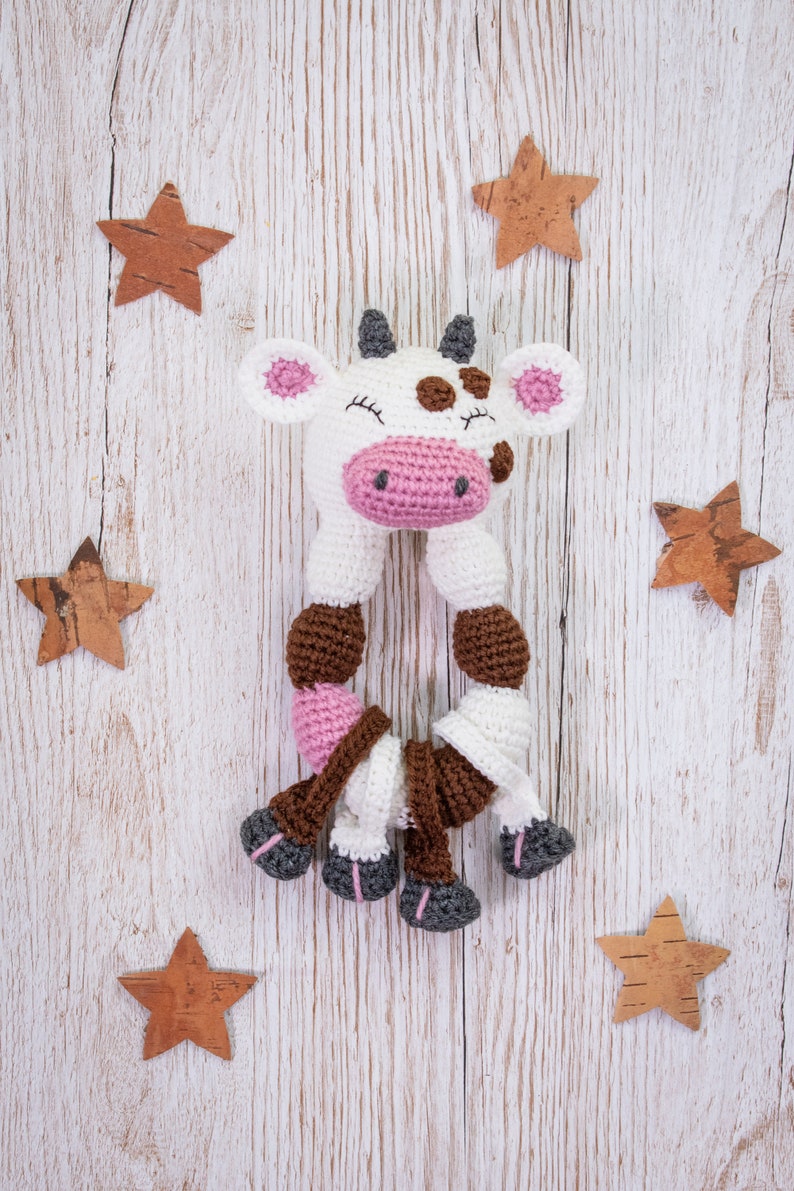 Baby Cow Crochet Rattle Pattern Amigurumi Cow Pattern Baby - Etsy