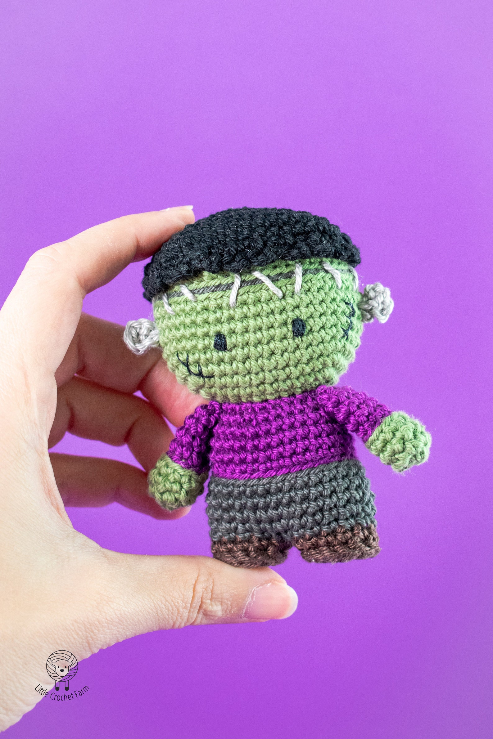 Mini Frankenstein Amigurumi Pattern. Halloween Amigurumi Collection ...
