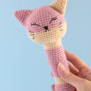 Cat Rattle Crochet Pattern | Baby Toy DIY | Newborn Rattle Amigurumi ...