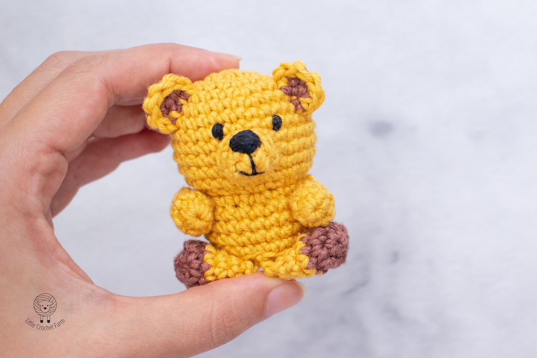 Mini Teddy Bear Amigurumi Pattern. Crochet Little Bear Pattern. Fast ...