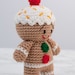 Crochet Gingerbread Man Amigurumi Pattern | Gingerbread Man Christmas ...