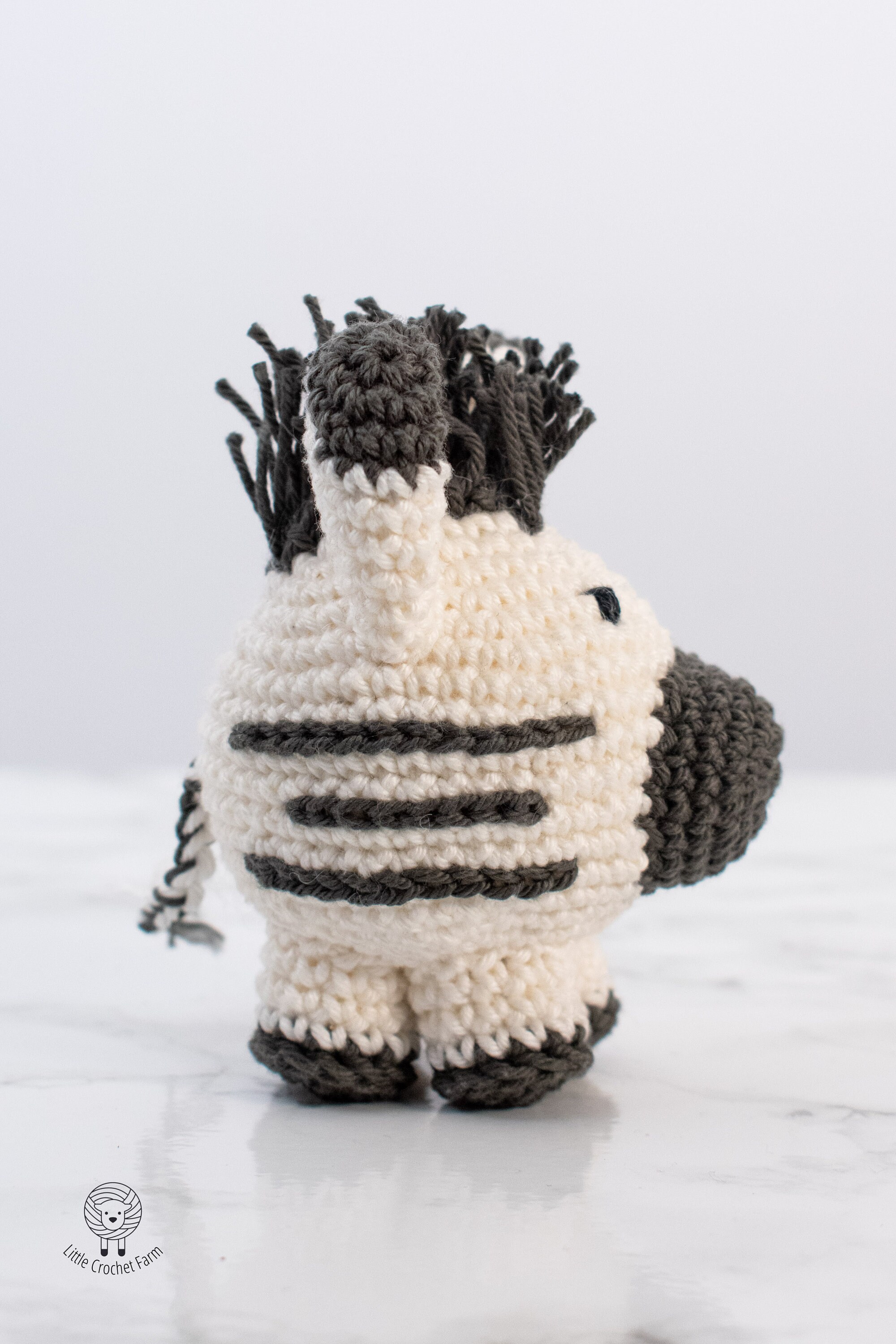 Chubby Zebra Amigurumi Pattern. Mini Zebra Crochet Pattern. Stuffed ...