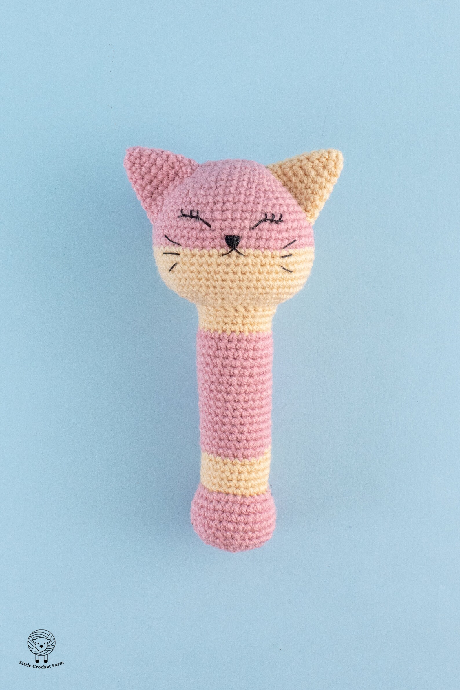Cat Rattle Crochet Pattern Baby Toy DIY Newborn Rattle - Etsy