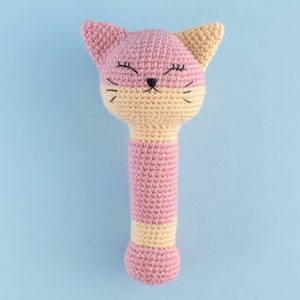 Cat Rattle Crochet Pattern | Baby Toy DIY | Newborn Rattle Amigurumi ...
