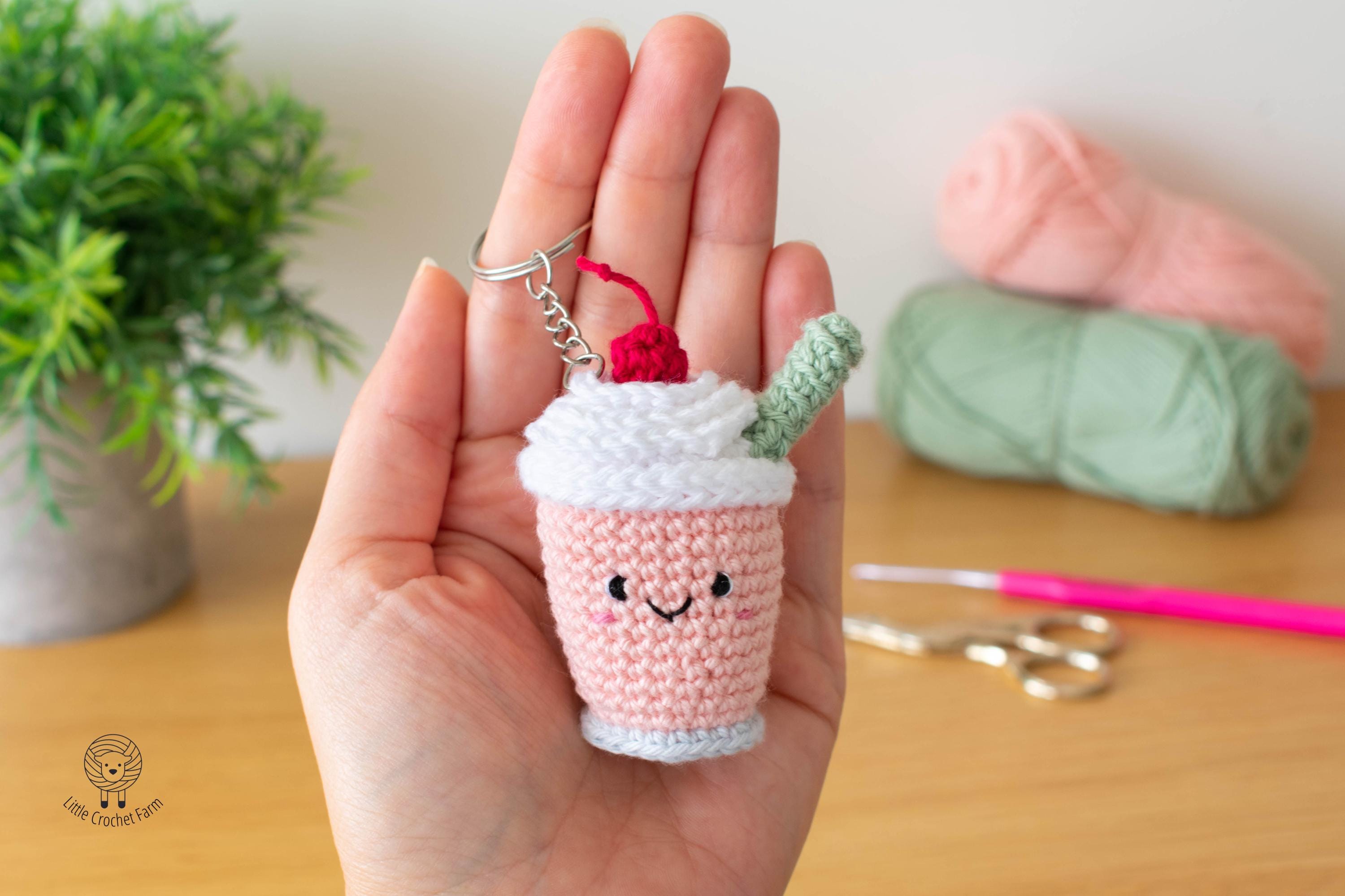 PDF Milkshake Keychain Crochet Pattern, Mini Milkshake Amigurumi - Etsy