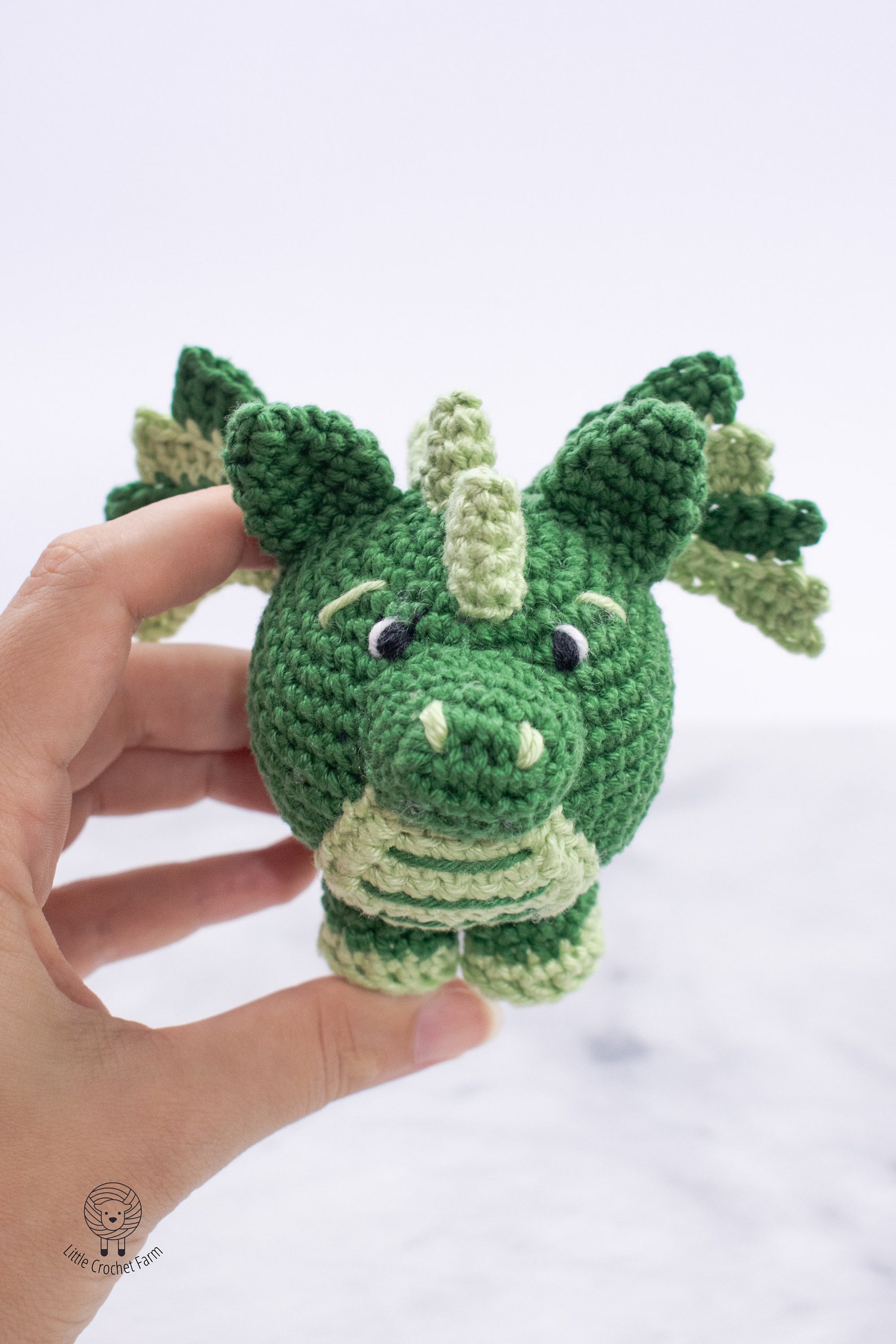 Mini Dragon Amigurumi Pattern. Chubby Dragon Crochet Pattern. | Etsy