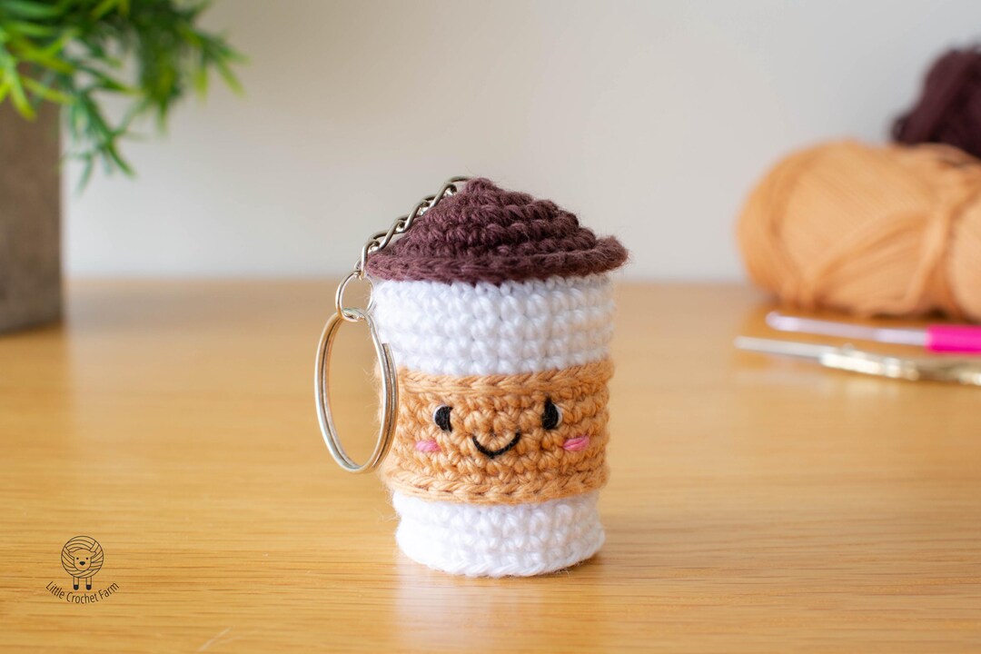 PDF Coffee Keychain Crochet Pattern, Mini Amigurumi Cup, Crochet Kids ...