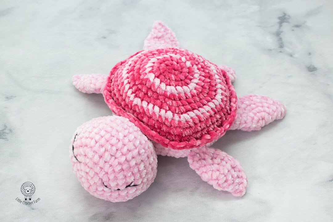 Crochet Chunky Turtle Amigurumi Pattern | Turtle Cuddle Size Crochet ...