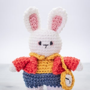 White Rabbit Amigurumi Pattern. Crochet White Rabbit Stuffed Toy PDF ...