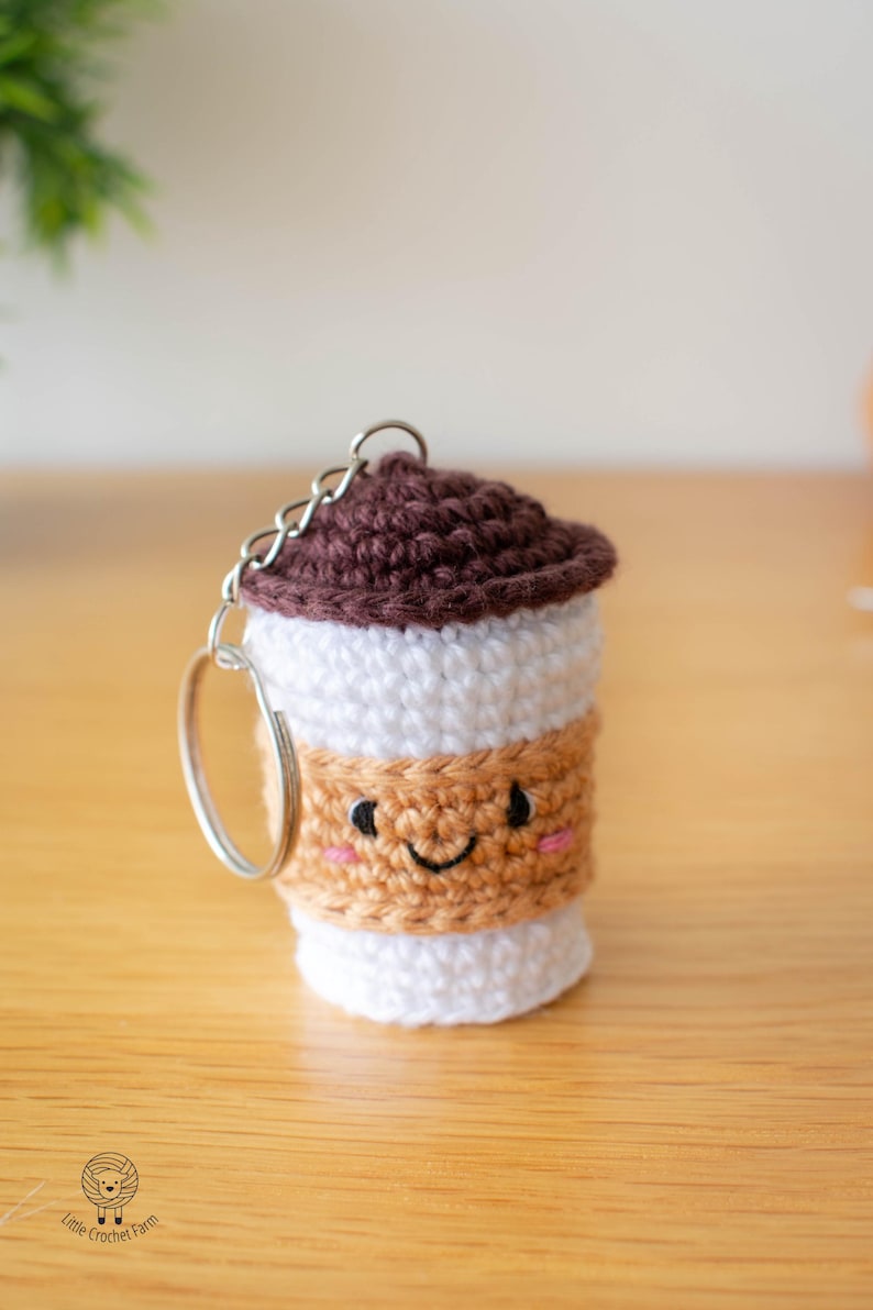 PDF Coffee Keychain Crochet Pattern, Mini Amigurumi Cup, Crochet Kids ...