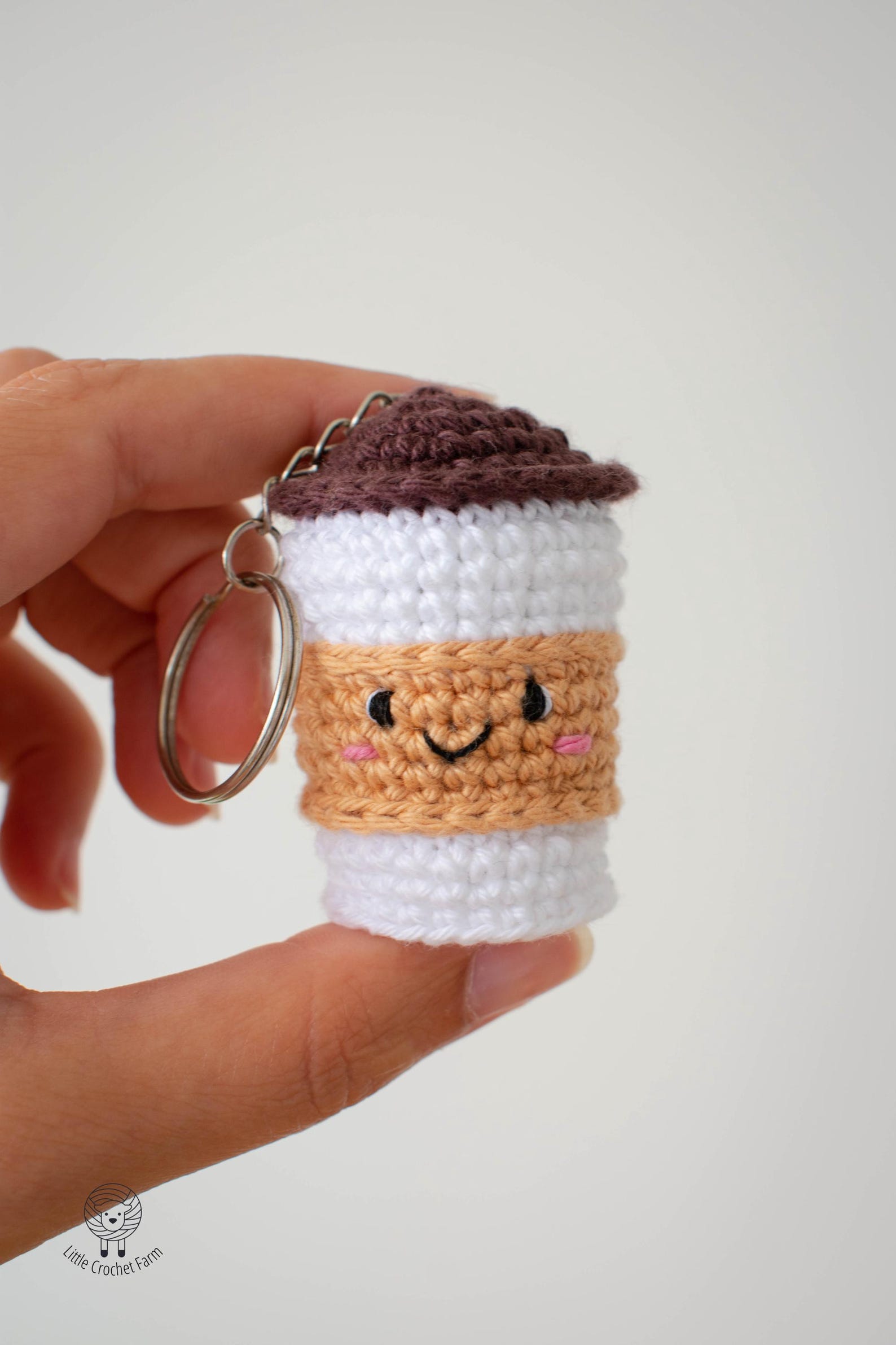 PDF Coffee Keychain Crochet Pattern, Mini Amigurumi Cup, Crochet Kids ...