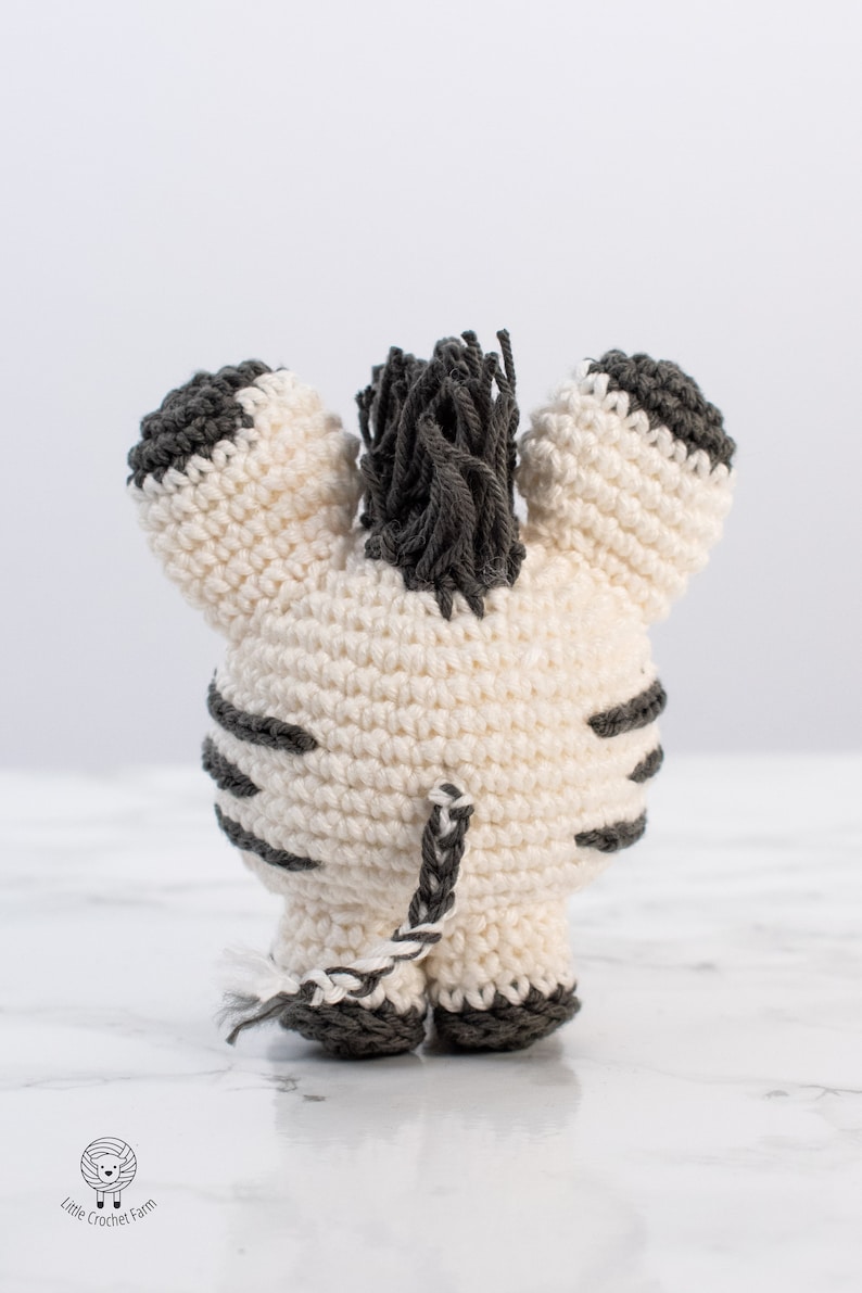 Chubby Zebra Amigurumi Pattern. Mini Zebra Crochet Pattern. Stuffed ...