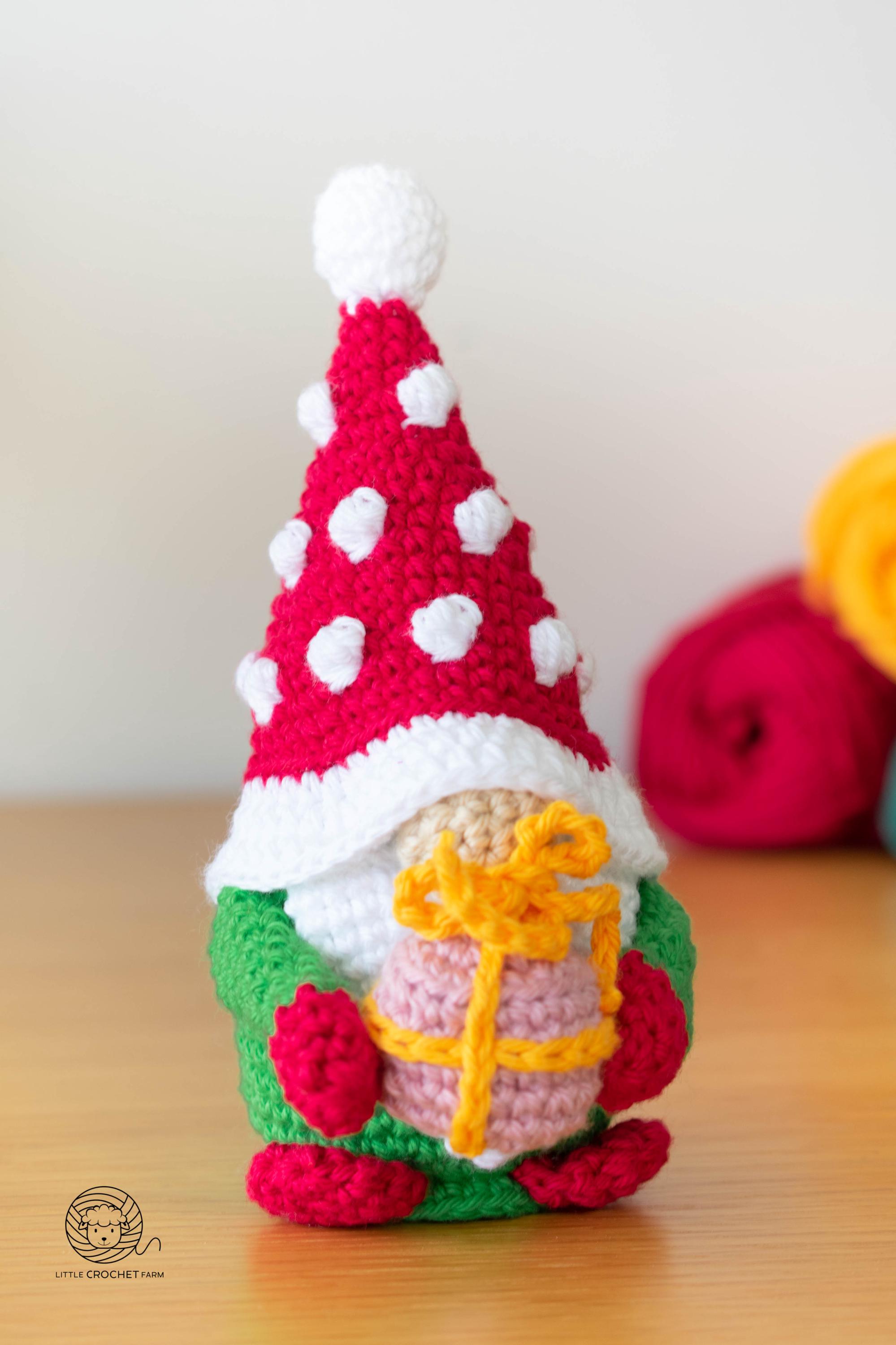 Uncle Bob Christmas Gnome Crochet Pattern PDF. Amigurumi Gnome Ornament ...