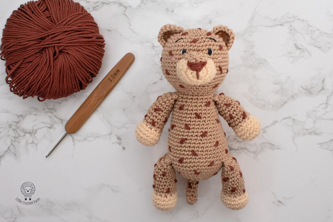 Leopard Crochet Amigurumi Pattern. Safari Animals Crochet Pattern ...