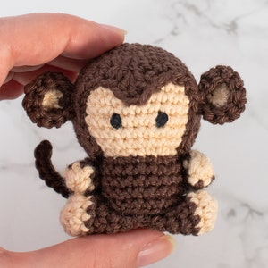 PDF Pattern & Video Tutorial: Little Monkey Amigurumi Crochet Pattern ...
