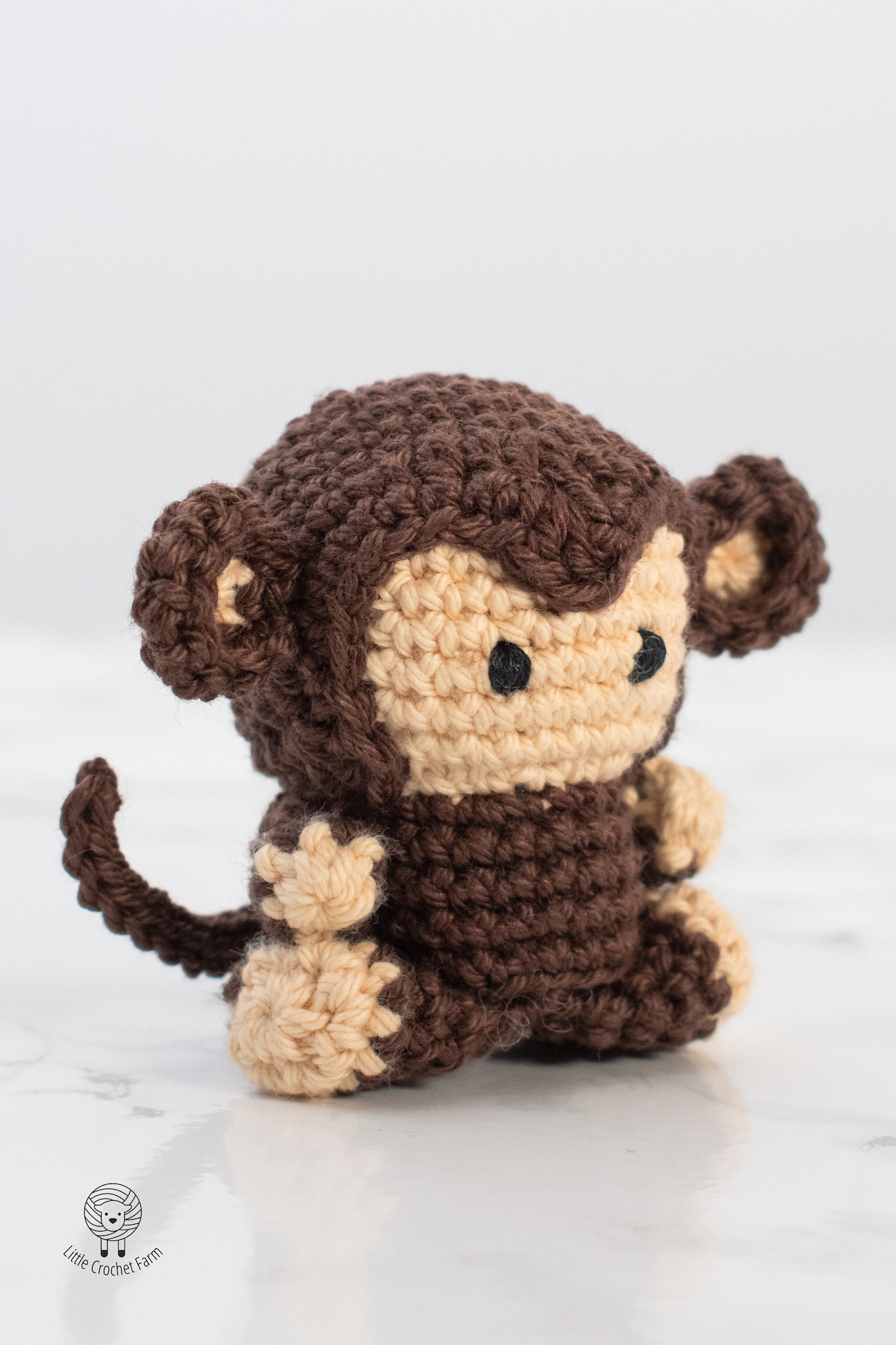PDF Pattern & Video Tutorial: Little Monkey Amigurumi Crochet Pattern ...