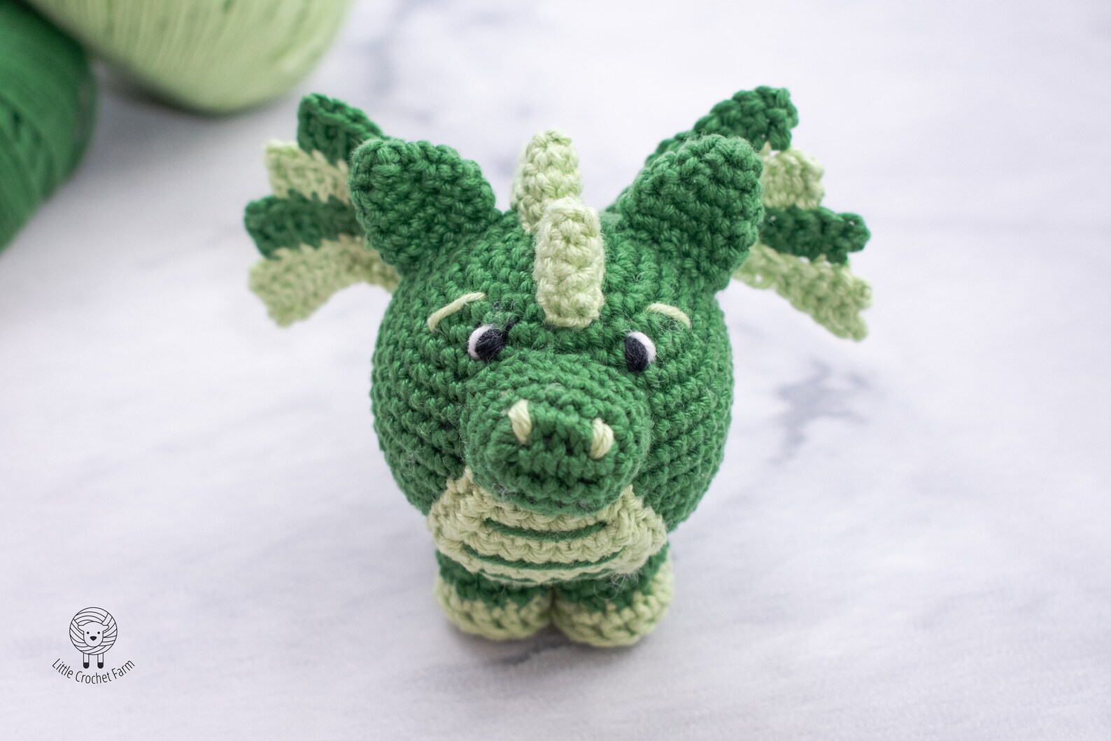 Mini Dragon Amigurumi Pattern. Chubby Dragon Crochet Pattern. - Etsy