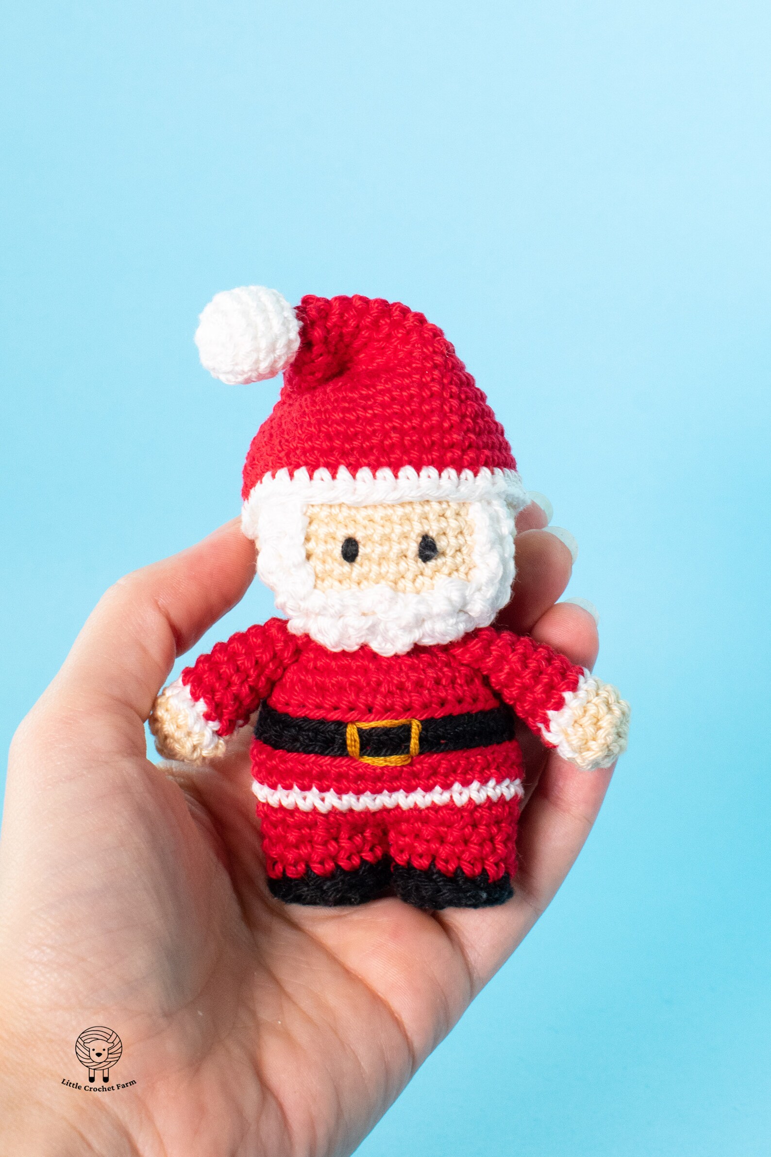 Crochet Mini Santa Claus Amigurumi Pattern | Santa Claus Christmas ...
