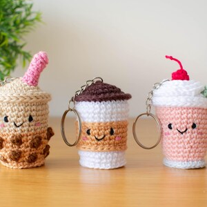 PDF Coffee Keychain Crochet Pattern, Mini Amigurumi Cup, Crochet Kids ...
