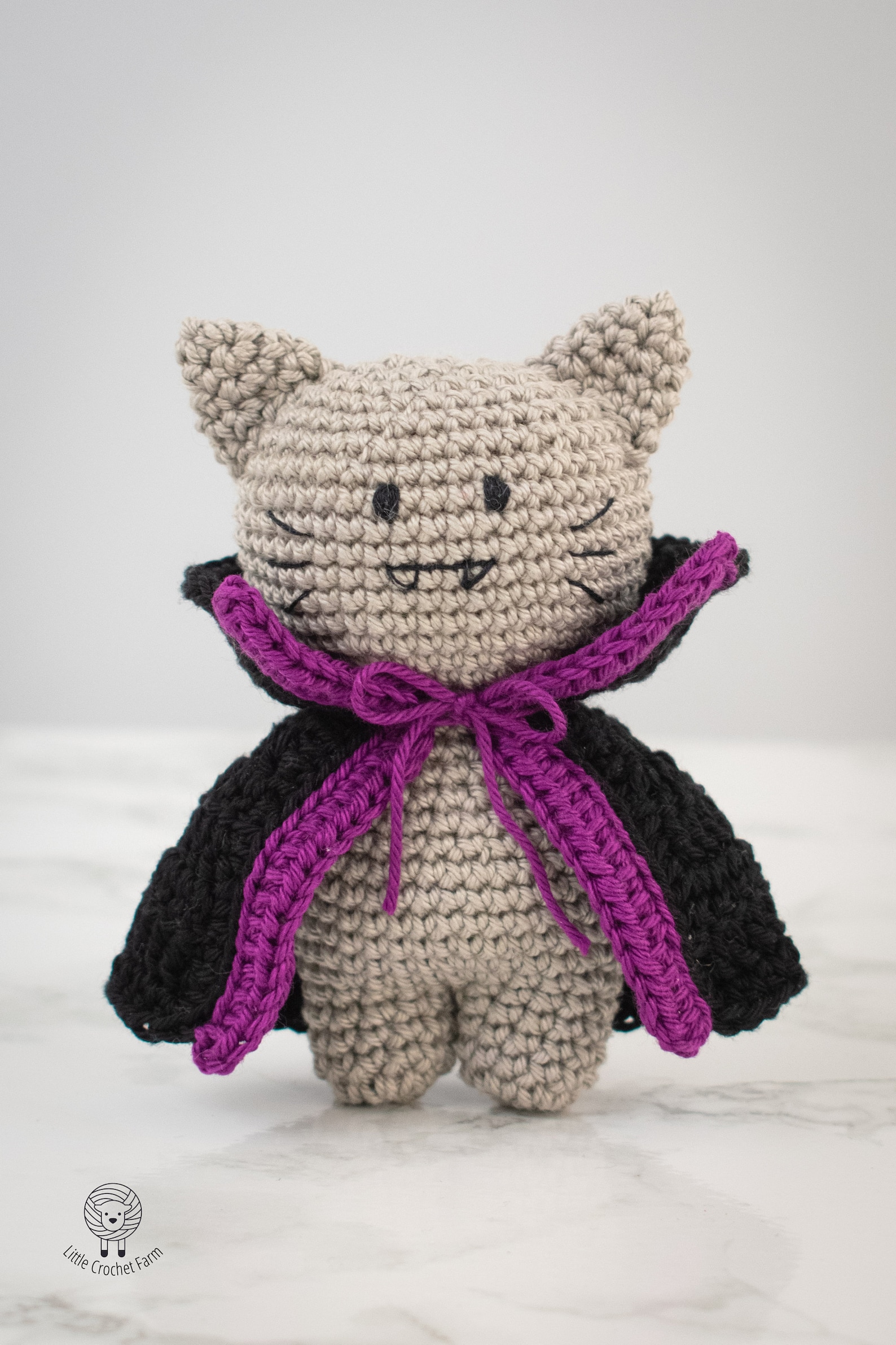 Cat Dracula Amigurumi Pattern. Halloween Cat Crochet Pattern. - Etsy