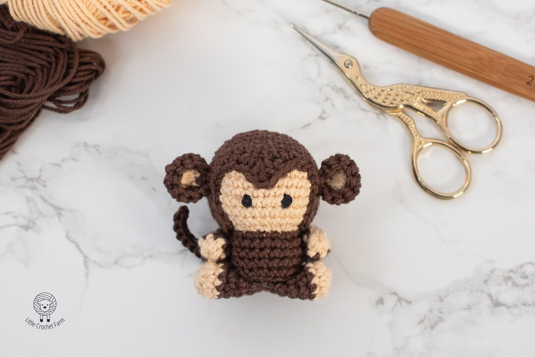 Mini Monkey Amigurumi Pattern. Little Monkey Crochet Pattern PDF - Etsy