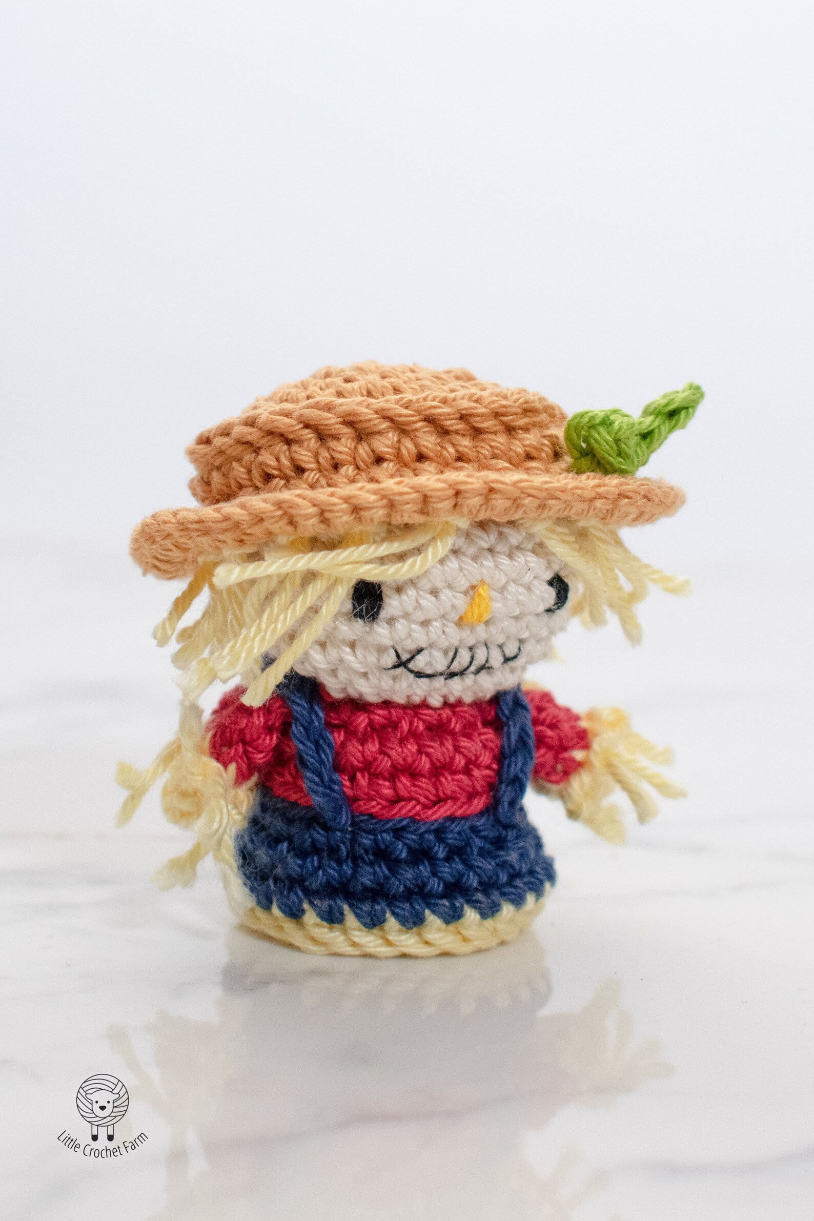 PDF Pattern & Video Tutorial: Mini Scarecrow Amigurumi Crochet Pattern ...